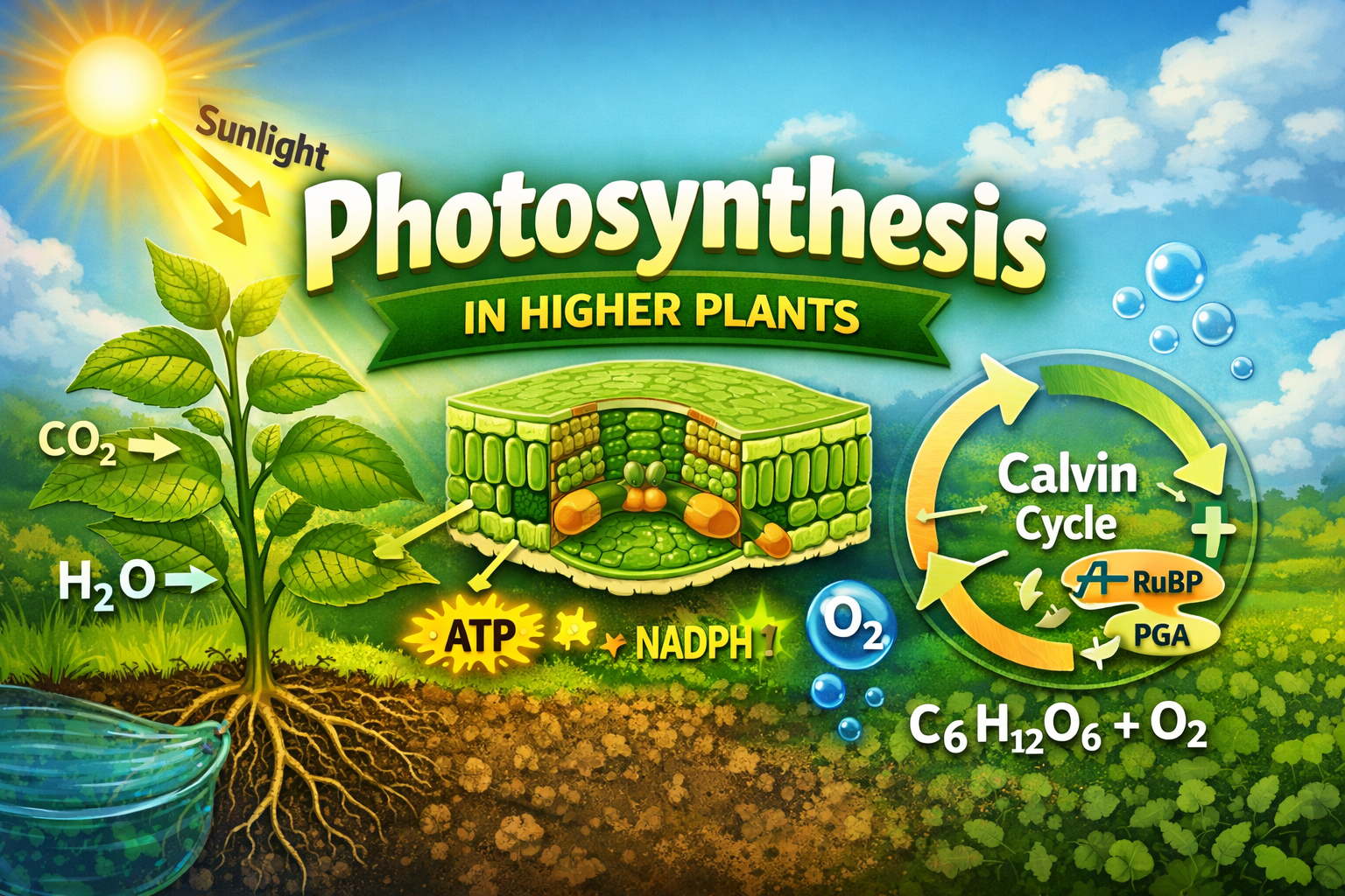 Photosynthesis in Higher Plants | Board Level Question and Answer-NCERT ...
